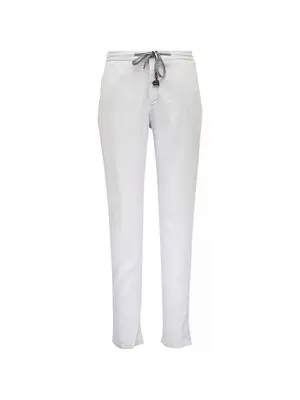 Marco Pescarolo Drawstring Casual Trousers - Grey