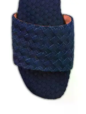 NAGHEDI Woven Sandals - Blue