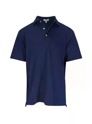 Peter Millar Ryles Crown Flex Knit Polo Shirt - Blue