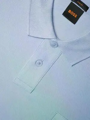 BOSS Logo-patch Stretch-cotton Polo Shirt
