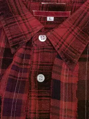 Needles Ribbon Over Dye Flannel Shirt - Red