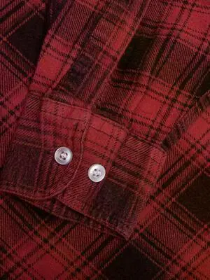 Needles Ribbon Over Dye Flannel Shirt - Red