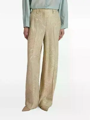 Incotex Jacquard Straight Leg Trousers