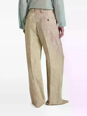 Incotex Jacquard Straight Leg Trousers