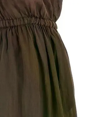 NUDE Laminated Paint V-neck Dress