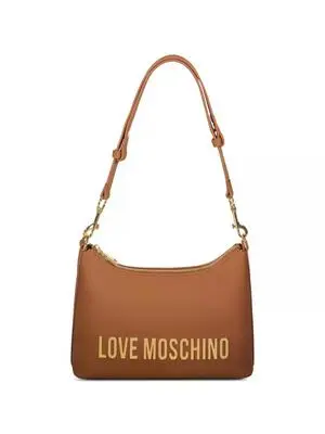 Moschino Logo Lettering Shoulder Bag - Neutrals