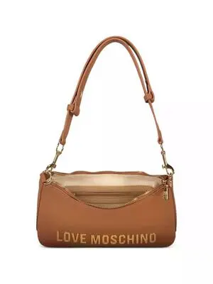 Moschino Logo Lettering Shoulder Bag - Neutrals