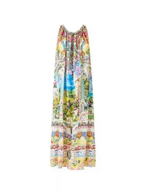 Camilla Navás Drawstrings Maxi Dress