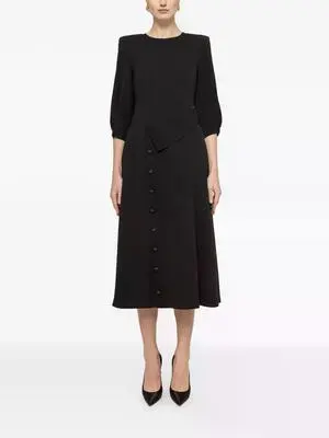 NISSA Button Detail Midi Dress
