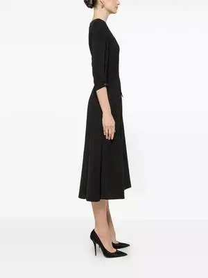 NISSA Button Detail Midi Dress