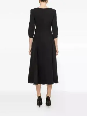 NISSA Button Detail Midi Dress