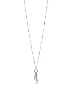 Monica Rich Kosann Circle Charm Necklace - Silver