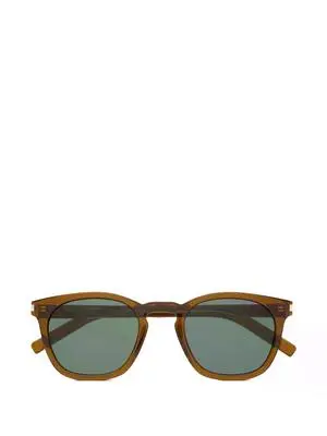 Saint Laurent Bold 28 Round-frame Sunglasses - Brown