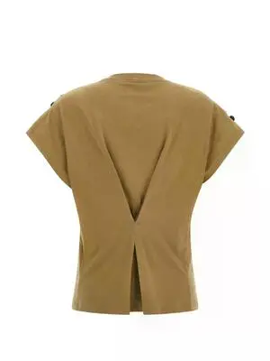 NUDE Embellishment Crew Neck T-shirt - Brown