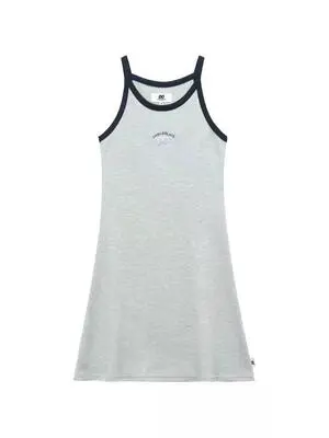 CHOCOOLATE Logo-embroidered Mini Dress - Grey