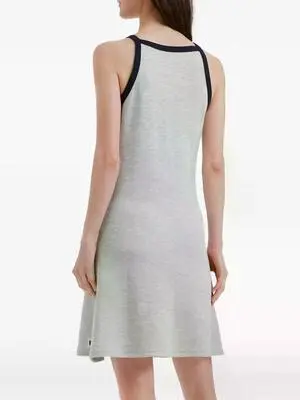 CHOCOOLATE Logo-embroidered Mini Dress - Grey