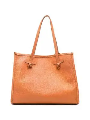 GIANNI CHIARINI Marcella Knot Detail Shoulder Bag - Orange