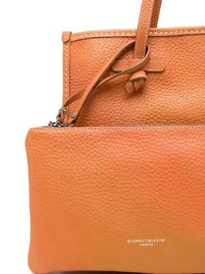 GIANNI CHIARINI Marcella Knot Detail Shoulder Bag - Orange