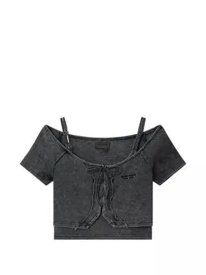 MUSIUM DIV. Shoulder Straps Crop Top