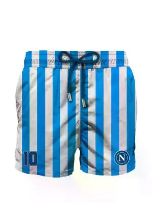 MC2 SAINT BARTH Striped Swim Shorts - Blue
