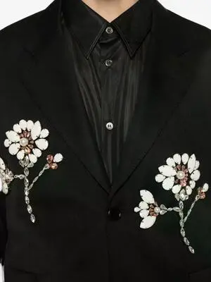 Simone Rocha Floral-appliqué Blazer