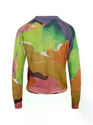 Ulla Johnson Printed V-neck Cardigan