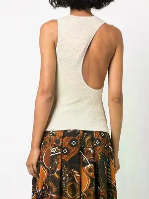 Galvan Selene Sleeveless Top - Neutrals