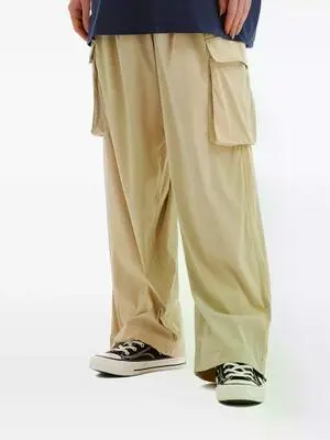 CHOCOOLATE Wide Leg Cargo Trousers - Neutrals