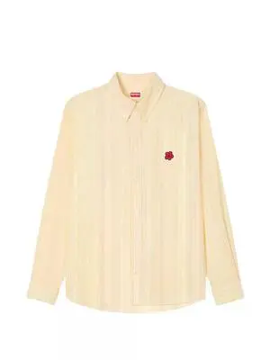 Kenzo Boke Flower Embroidered Cotton Shirt