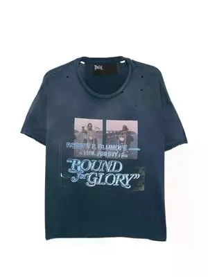 PALY Distressed Graphic T-shirt - Blue