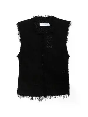 IRO PARIS Shanny Fringed Vest - Black