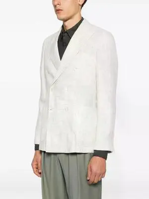 BOSS Double-breasted Blazer - Neutrals