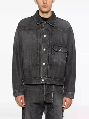 MASTERMIND WORLD Cotton Denim Jacket With Button Fastening