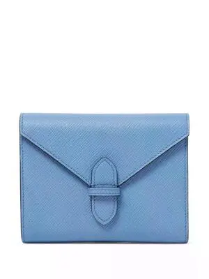 Smythson Double Playing Cards Case - Blue
