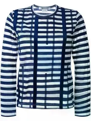 Comme Des Garçons Striped T-shirt - Blue