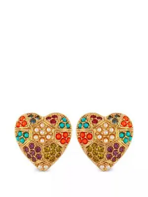 SUSAN CAPLAN 1990s D'orlan Clip-on Earrings - Gold