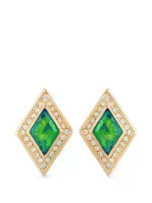 Dior 1980s Clip-on Earrings - Gold