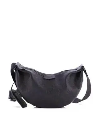 LOUIS VUITTON Hamac Handbag Monogram Shadow Leather Pm - Black