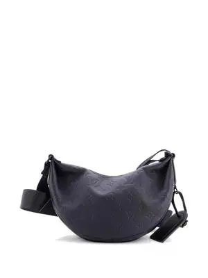 LOUIS VUITTON Hamac Handbag Monogram Shadow Leather Pm - Black
