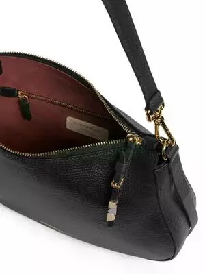COCCINELLE Leather Nory Zip Shoulder Bag - Black