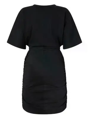 Pinko Ruched Drawstring Short Dress