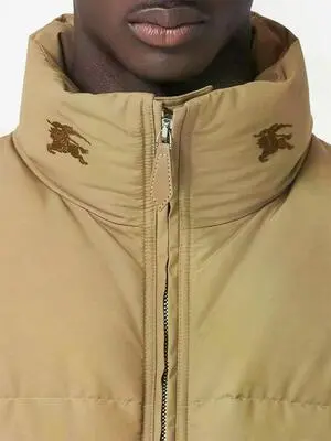 Burberry Embroidered-logo Puffer Jacket