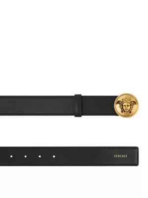 Versace Leather Belt 3.5 Cm