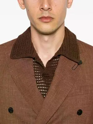 LARDINI Double-breasted Wool Jacket