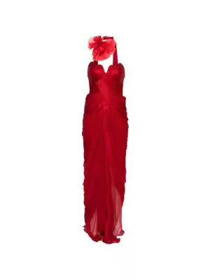 IRIS SERBAN Marisa Draped Maxi Dress