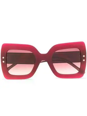 Carolina Herrera Oversized Square-frame Sunglasses - Red