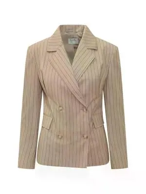 LE SULLY STUDIO Pinstripe Double-breasted Jacket