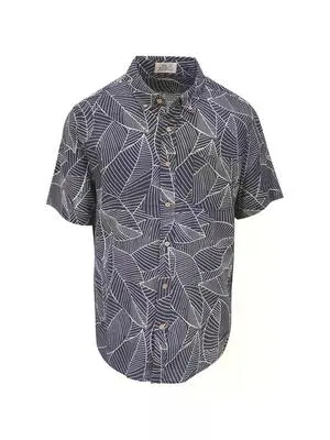 Faherty Brand Leaf-print Short-sleeved Shirt