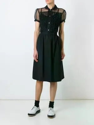 Comme Des Garçons Elasticated Waist Mid-length Skirt