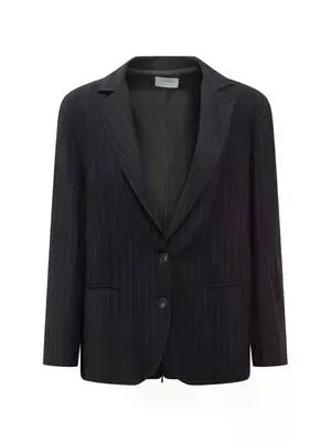 LE SULLY STUDIO Pinstripe Button Jacket